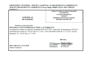 Ghid Radiere Pfa 2025 | Generare Documente în Doar 5 Min